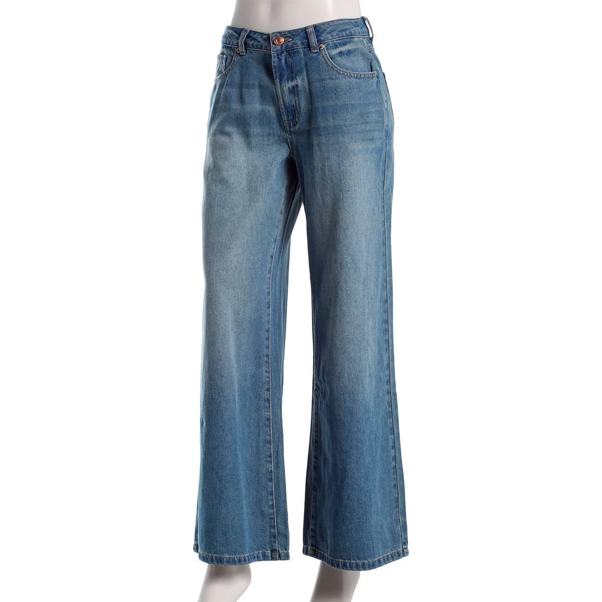 Click here for Juniors No Comment Mid Rise Wide Leg Back Pocket P... prices