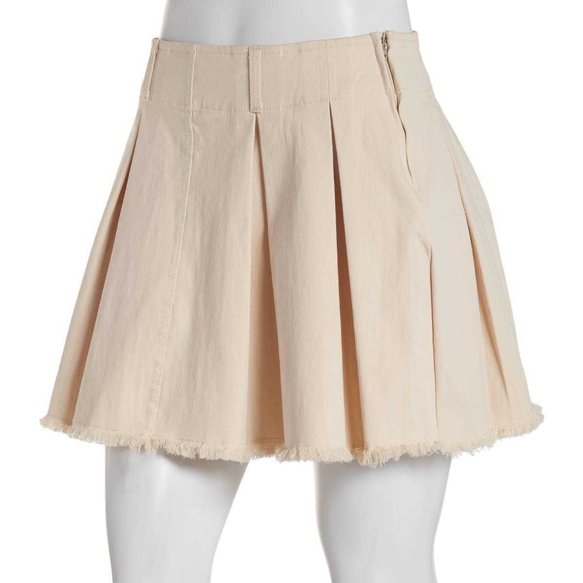 Click here for Juniors No Comment Gracie Twill Pleated Skirt prices