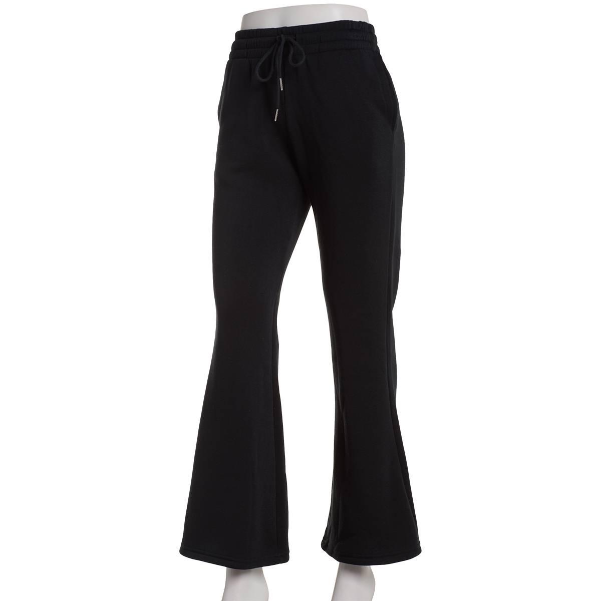 Click here for Juniors No Comment Fleece Flare Leg Drawstring Swe... prices