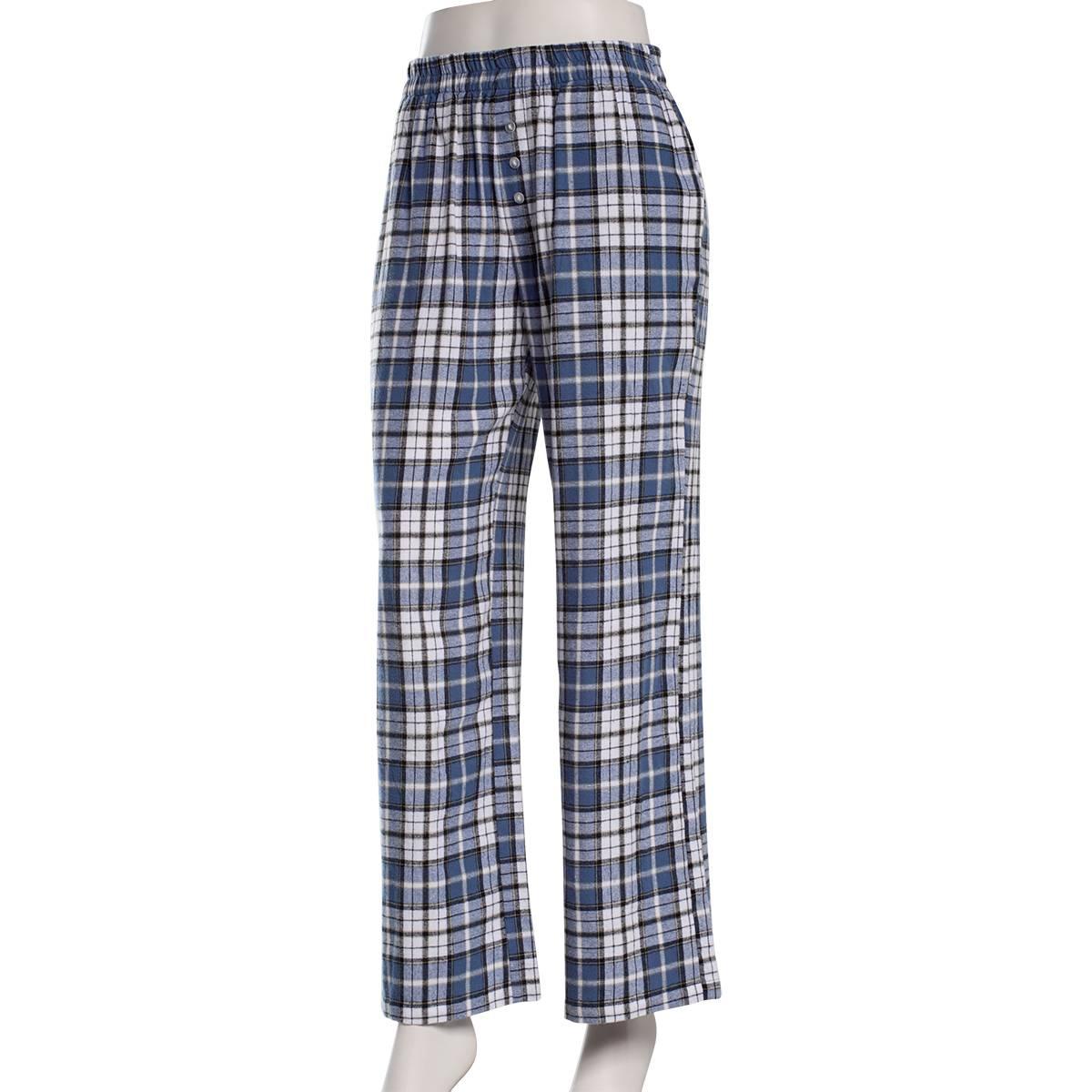 Click here for Juniors No Comment Plaid Flannel Wide Leg Lounge P... prices