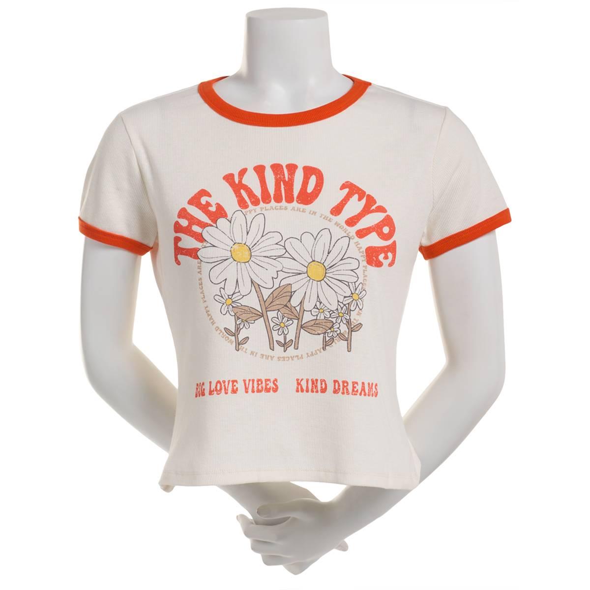 Click here for Juniors No Comment The Kind Type Graphic Ringer Ba... prices