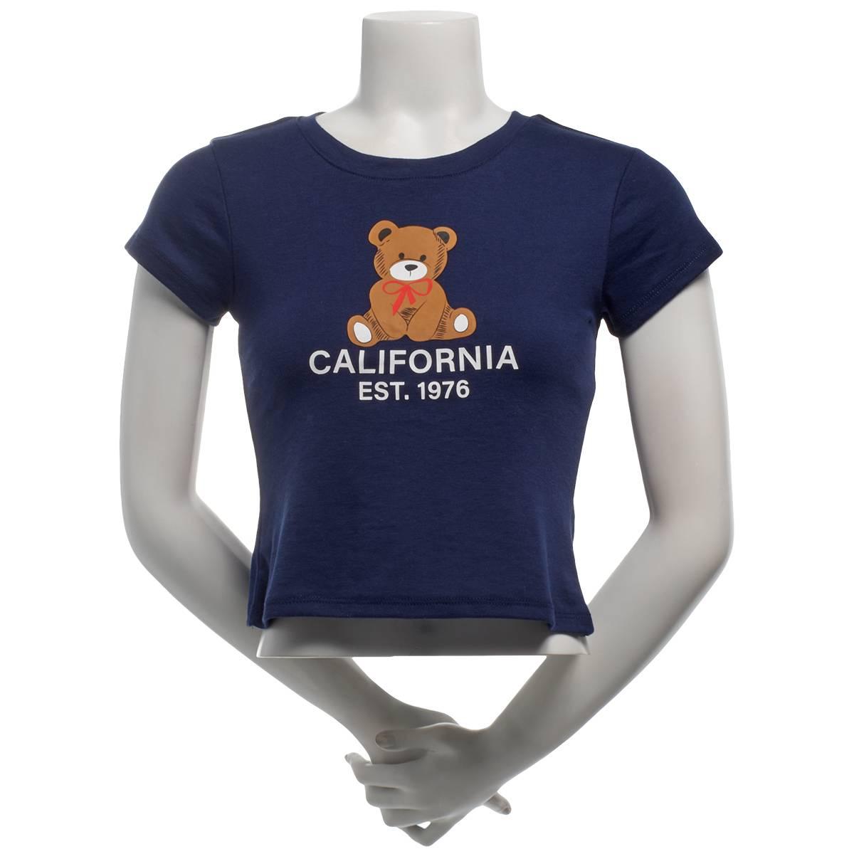 Click here for Juniors No Comment Short Sleeve Cali Teddy Bear Ba... prices