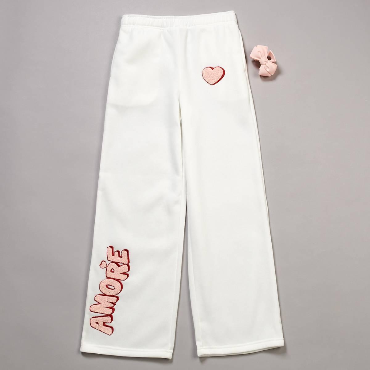 Click here for Girls (7-16) No Comment Amore Heart Applique Wide... prices
