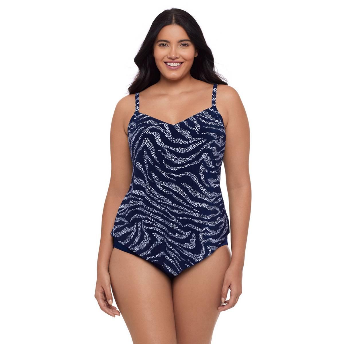 Click here for Womens TrimShaper Savanna Skin Hanky Hem Tankini S... prices