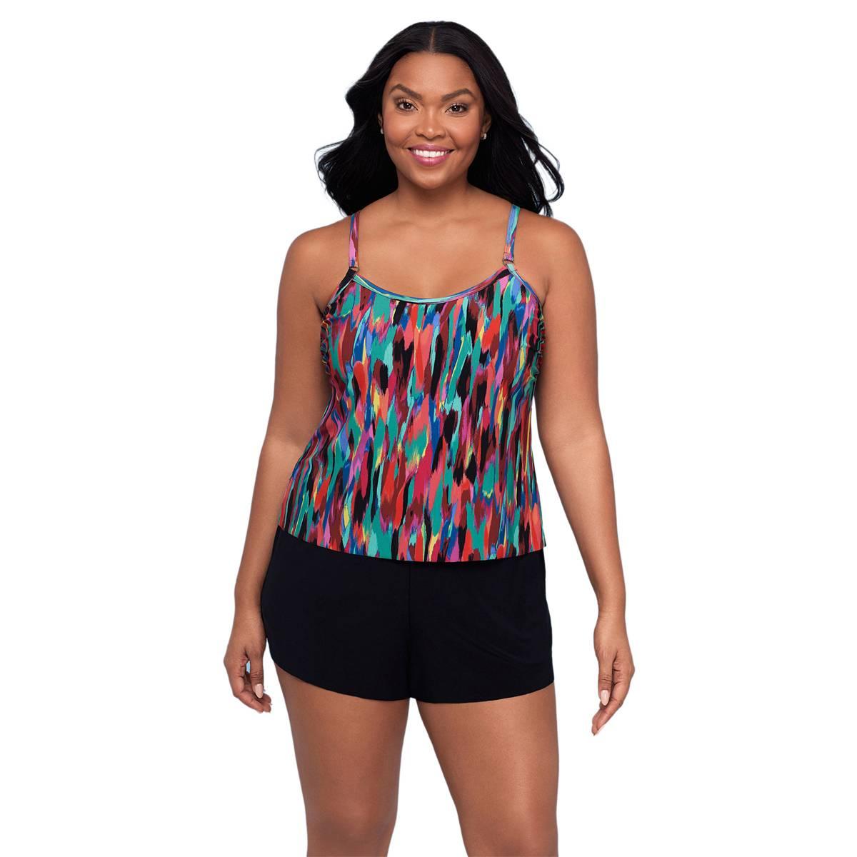 Click here for Womens Swimshaper Abstract Mosaic Farrah Swimsuit... prices