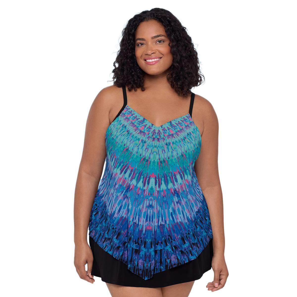 Click here for Plus Size Swimshaper Going Places Abstract Tankini... prices