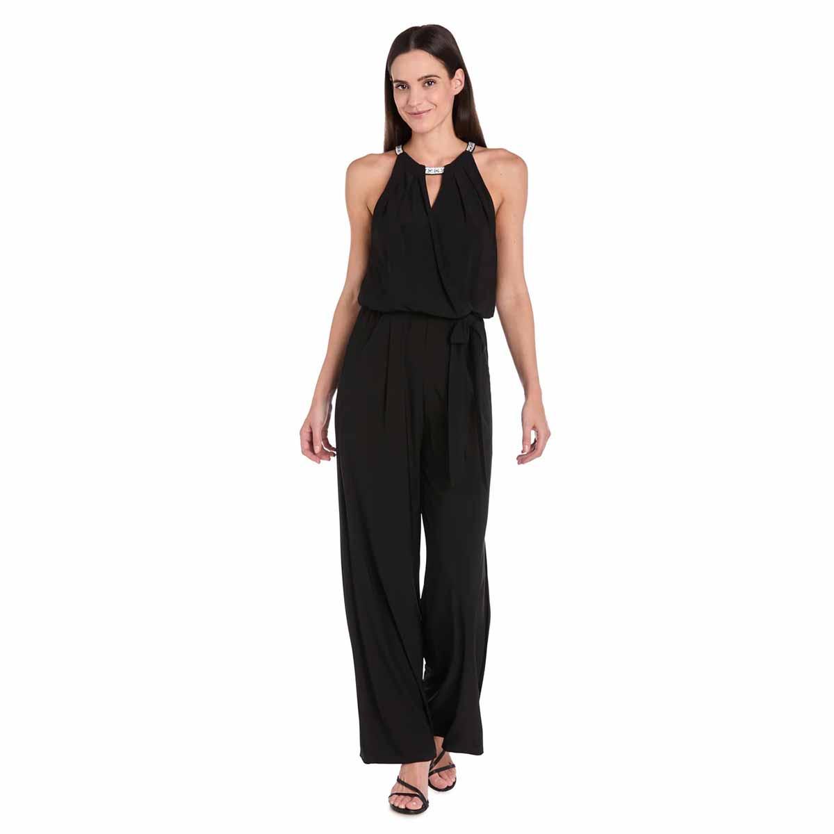 Click here for Womens R&M Richards Sleeveless Wrap Jumpsuit with... prices