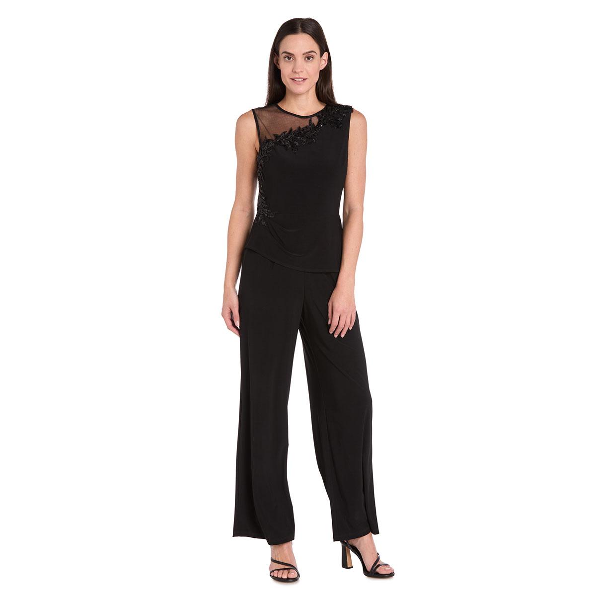 Click here for Womens R&M Richards Sleeveless Illusion Neck Jumps... prices