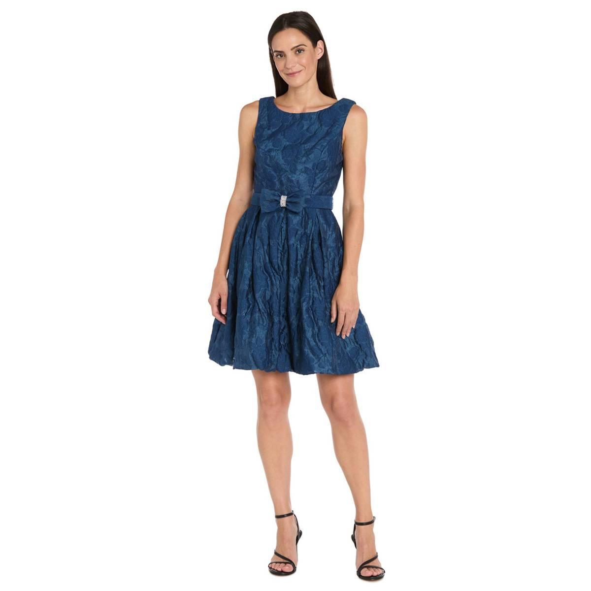 Click here for Womens R&M Richards Sleeveless Floral Fit & Flare... prices