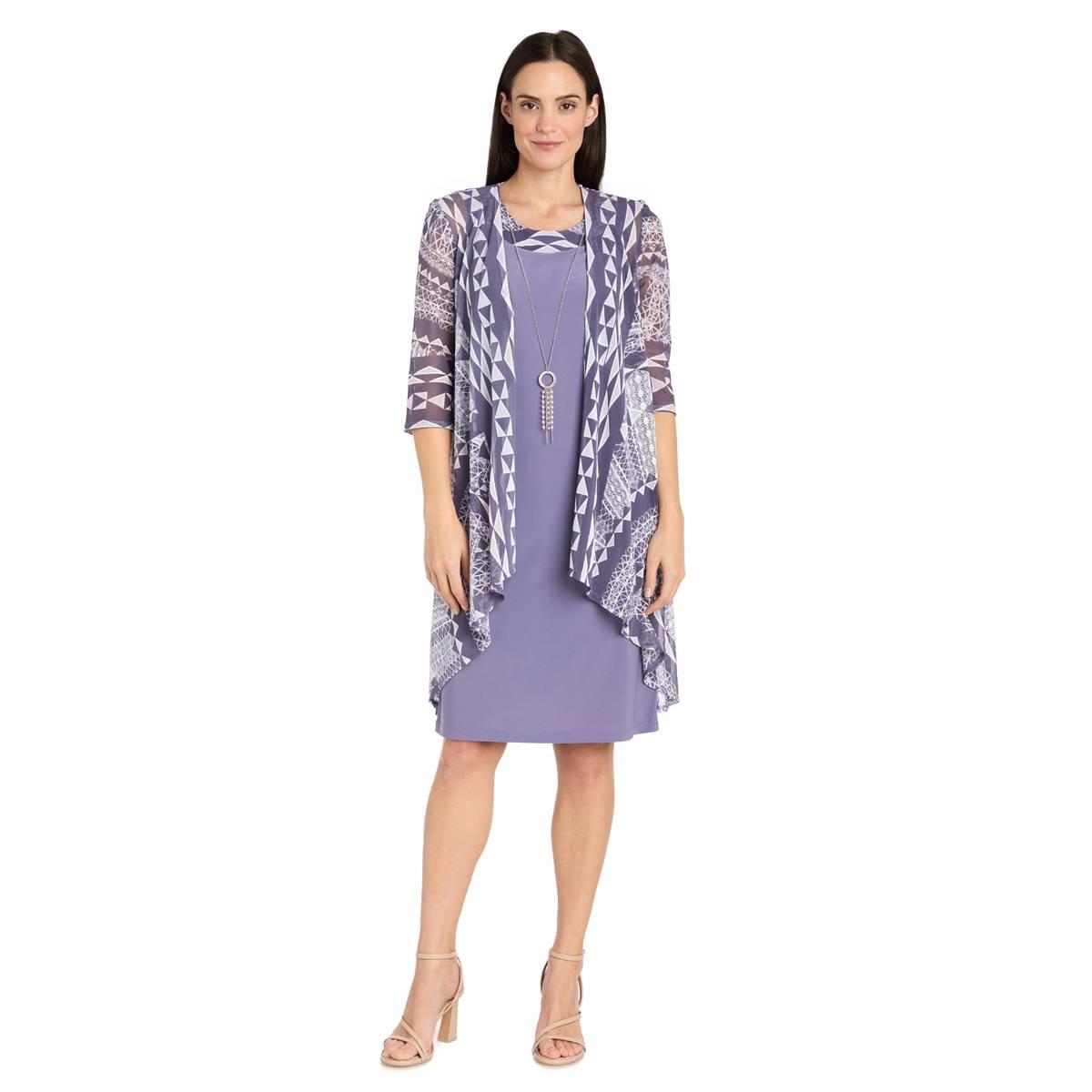 Click here for Petite R&M Richards Lavender Daytime Jacket Dress prices