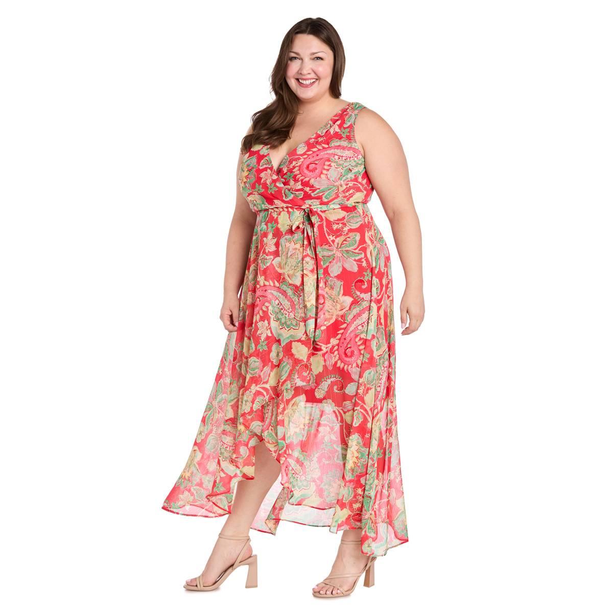 Click here for Plus Size R&M Richards Yoryu High Low Dress prices
