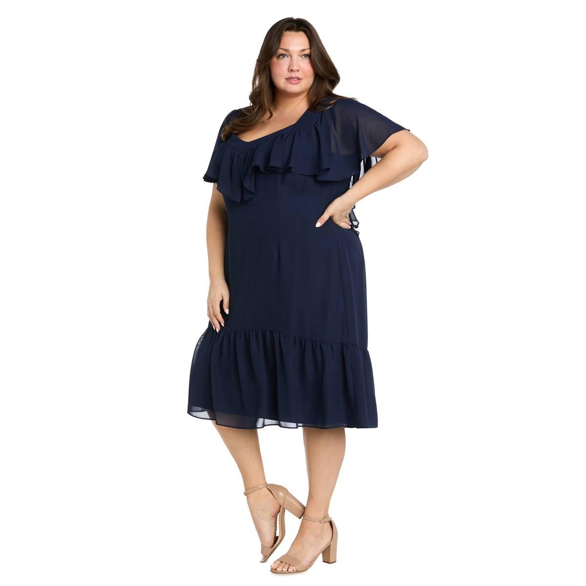 Click here for Plus Size R&M Richards Shift Chiffon Dress prices