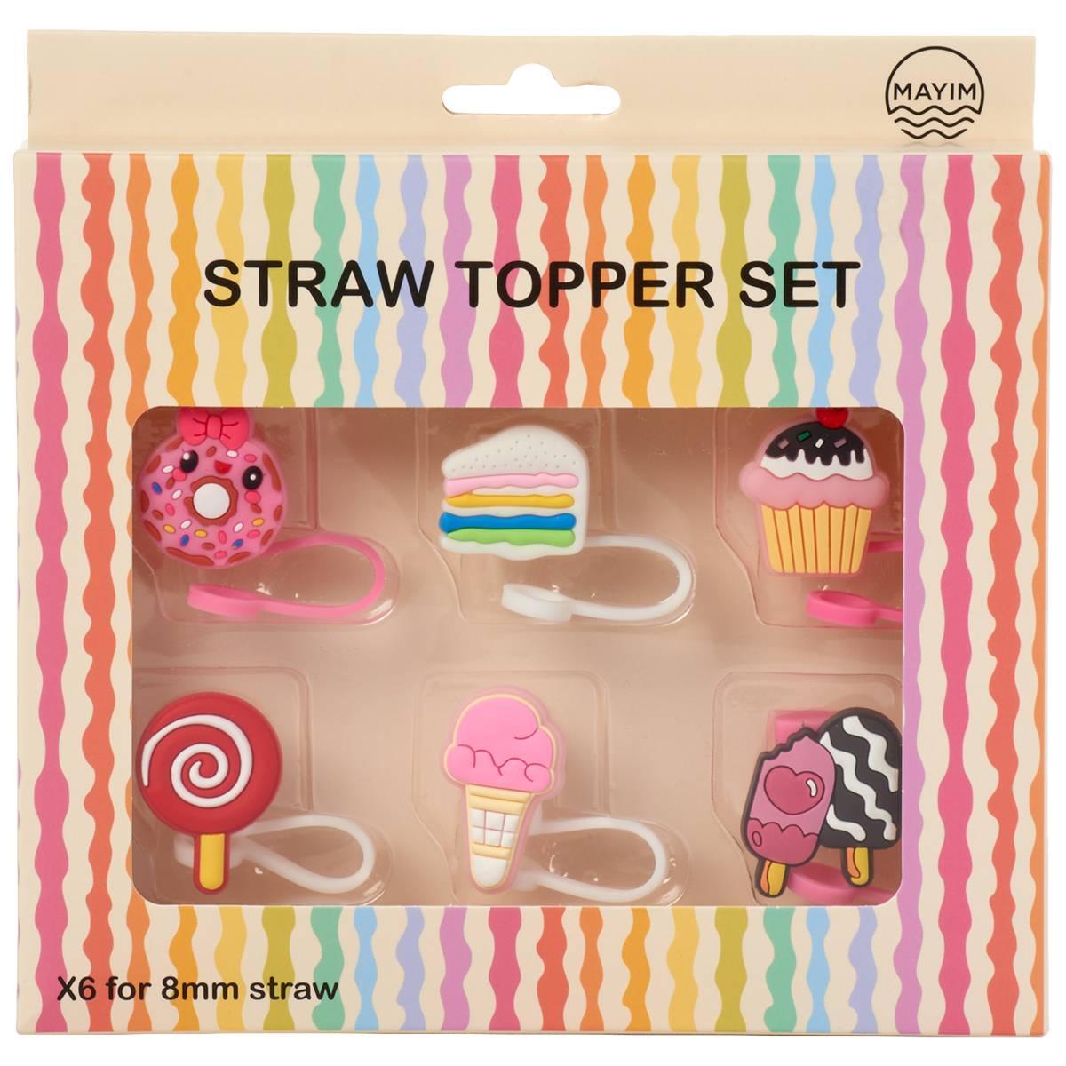 Click here for Girls Mayim 6pc. Sweets Straw Topper Set prices