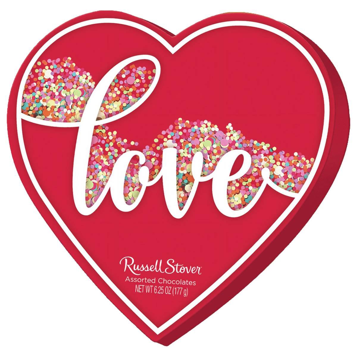 Click here for Russell Stover 6.25oz. Confetti Heart Chocolate Bo... prices