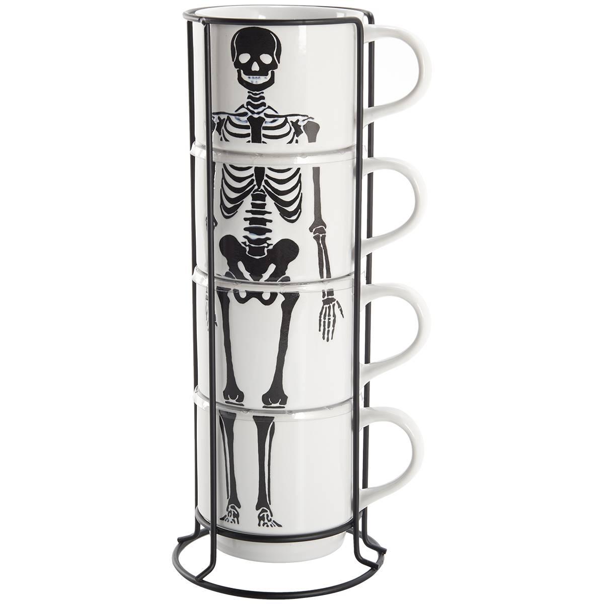 Click here for Boston Warehouse Set of 4 13oz. Stacking Skelton M... prices
