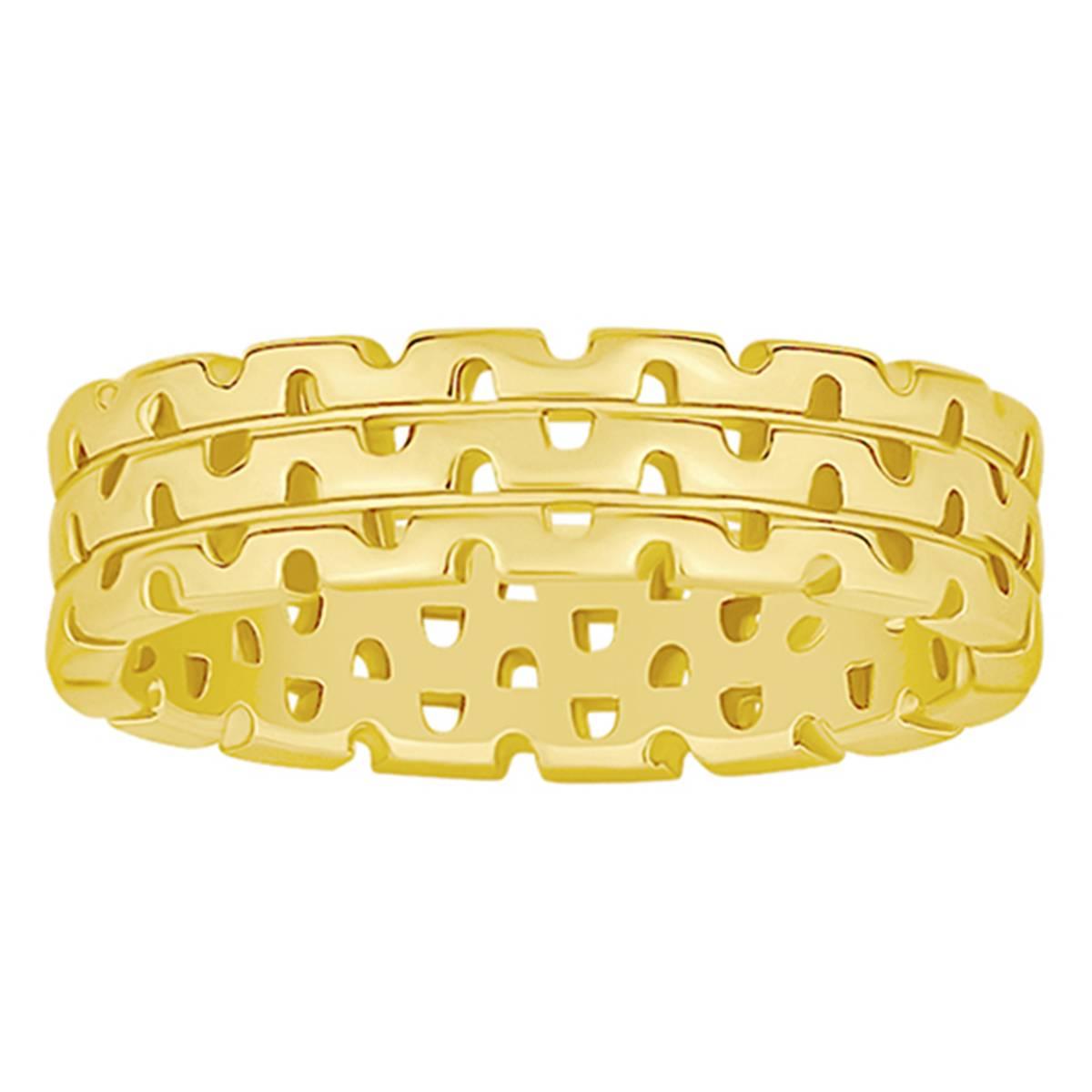 Click here for Marsala Gold Plated Small Arches Band Rind prices