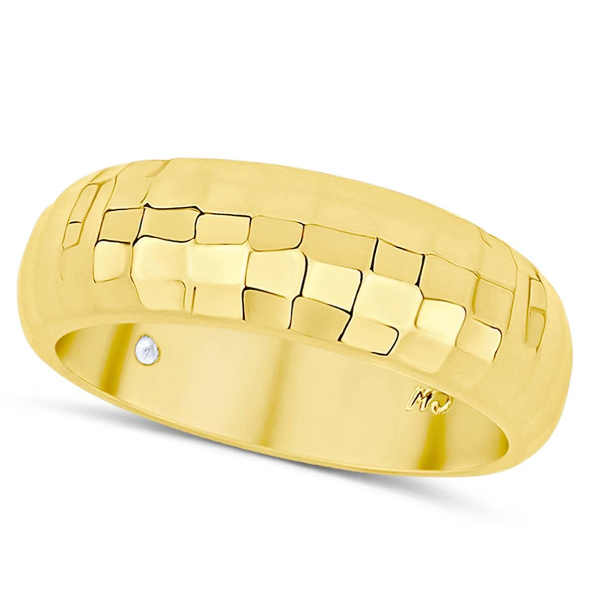 Click here for Marsala 14kt. Gold Plated Disco Ball Textured Band... prices