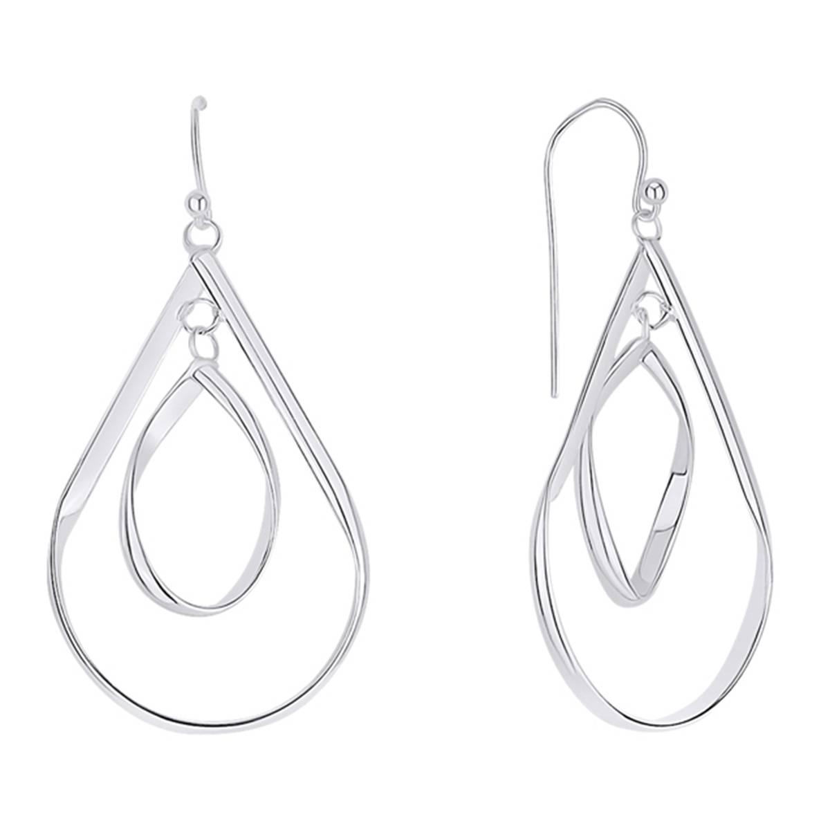 Click here for Marsala Silver Plated Teardrop Mobile Earrings prices