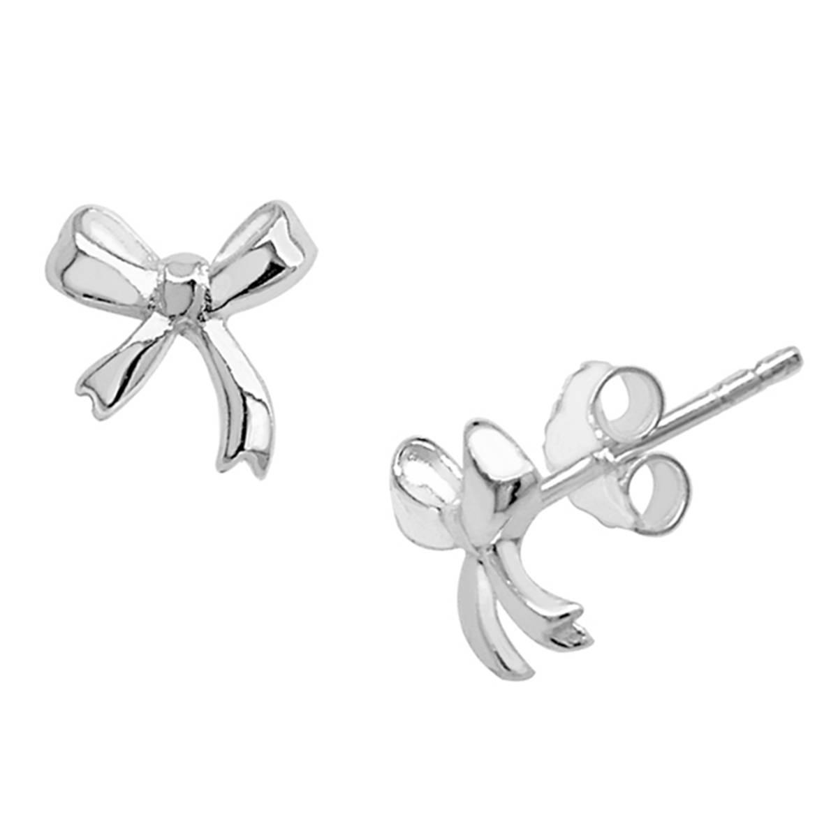 Click here for Marsala Sterling Silver Bow Stud Earrings prices
