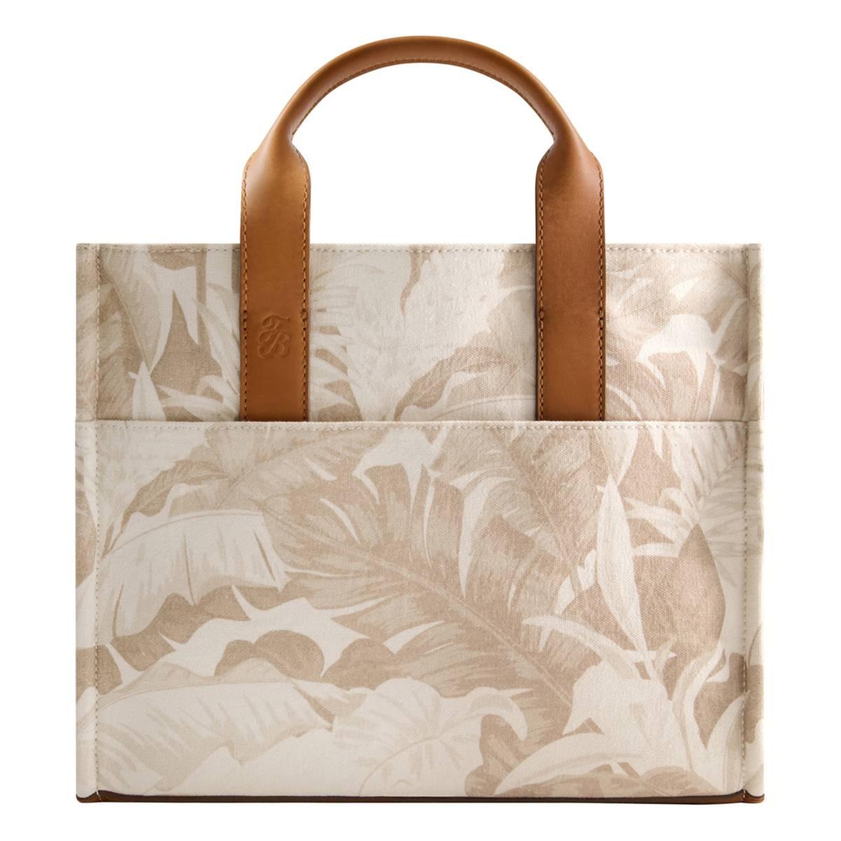 Click here for Tommy Bahama Leather Trim Medium Floral Tote prices