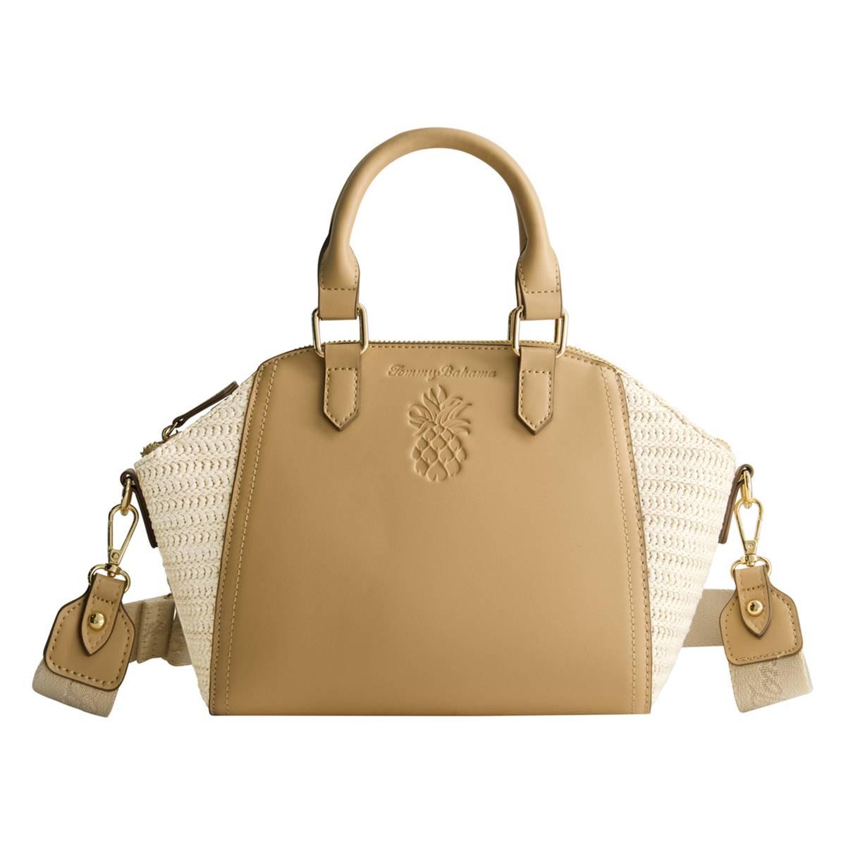 Click here for Tommy Bahama Large Satchel w/ Straw Accents prices