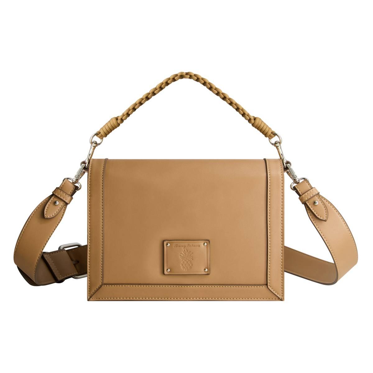 Click here for Tommy Bahama Debossed Logo Flat Messenger Bag prices