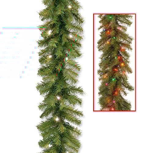 Click here for National Tree 9ft. Norwood Fir Dual Color(R) LED G... prices