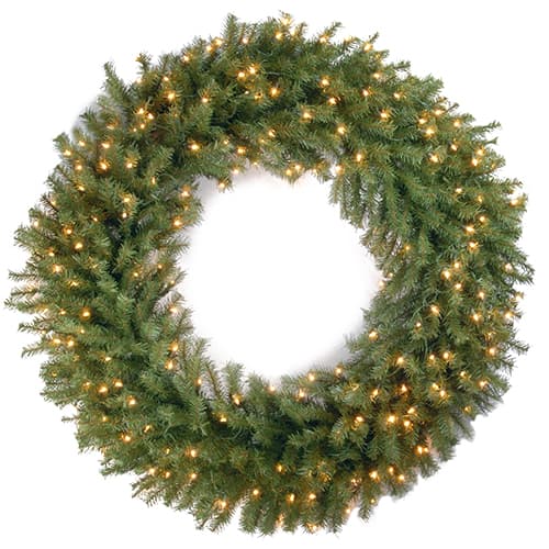 Click here for National Tree 48in. Norwood Fir Wreath w/Clear Lig... prices