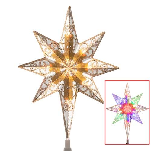 Click here for National Tree Dual Color(R) Pre-Lit Tree Topper prices