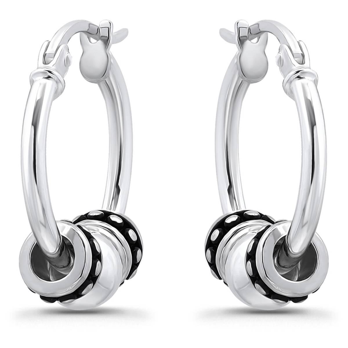 Click here for Designs by FMC Sterling Silver Hoop Earrings wtih... prices