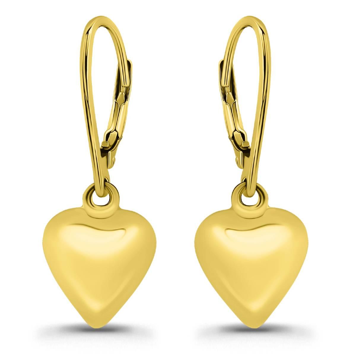 Click here for Designs by FMC Gold over Sterling Silver Heart Dro... prices