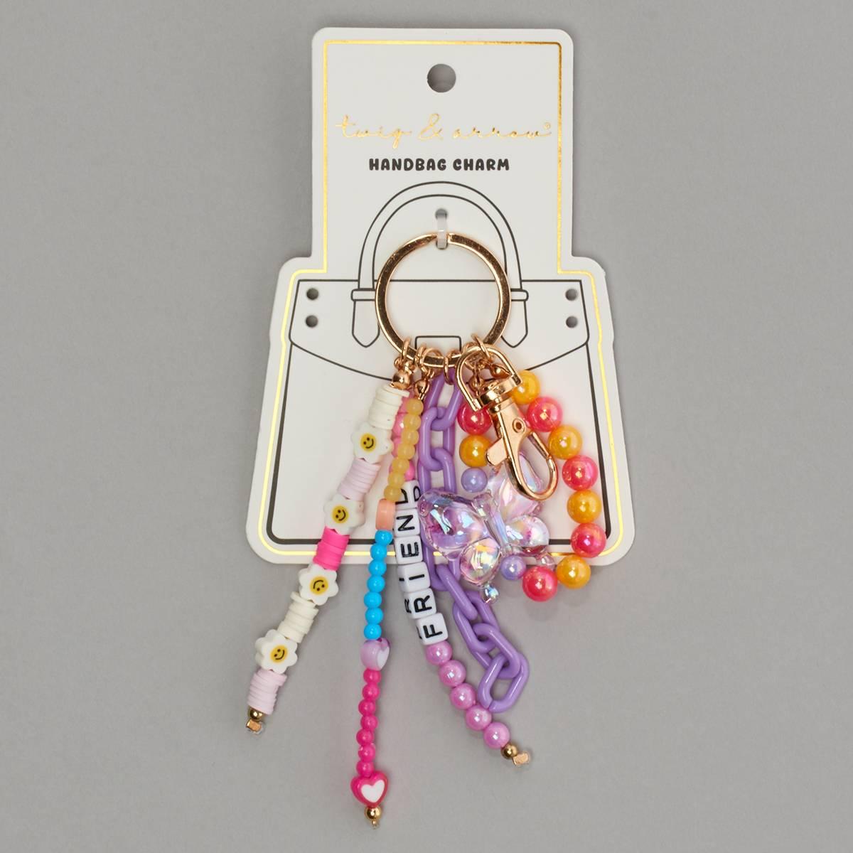 Click here for Womens Twig & Arrow Butterfly Beaded Bag Charm prices