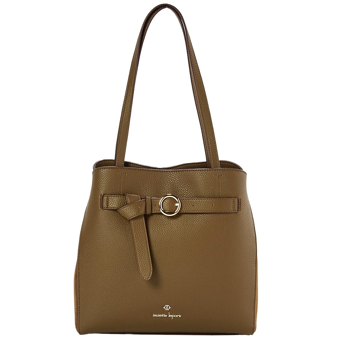 Click here for Nannette Lepore Bess Tote with Belting prices