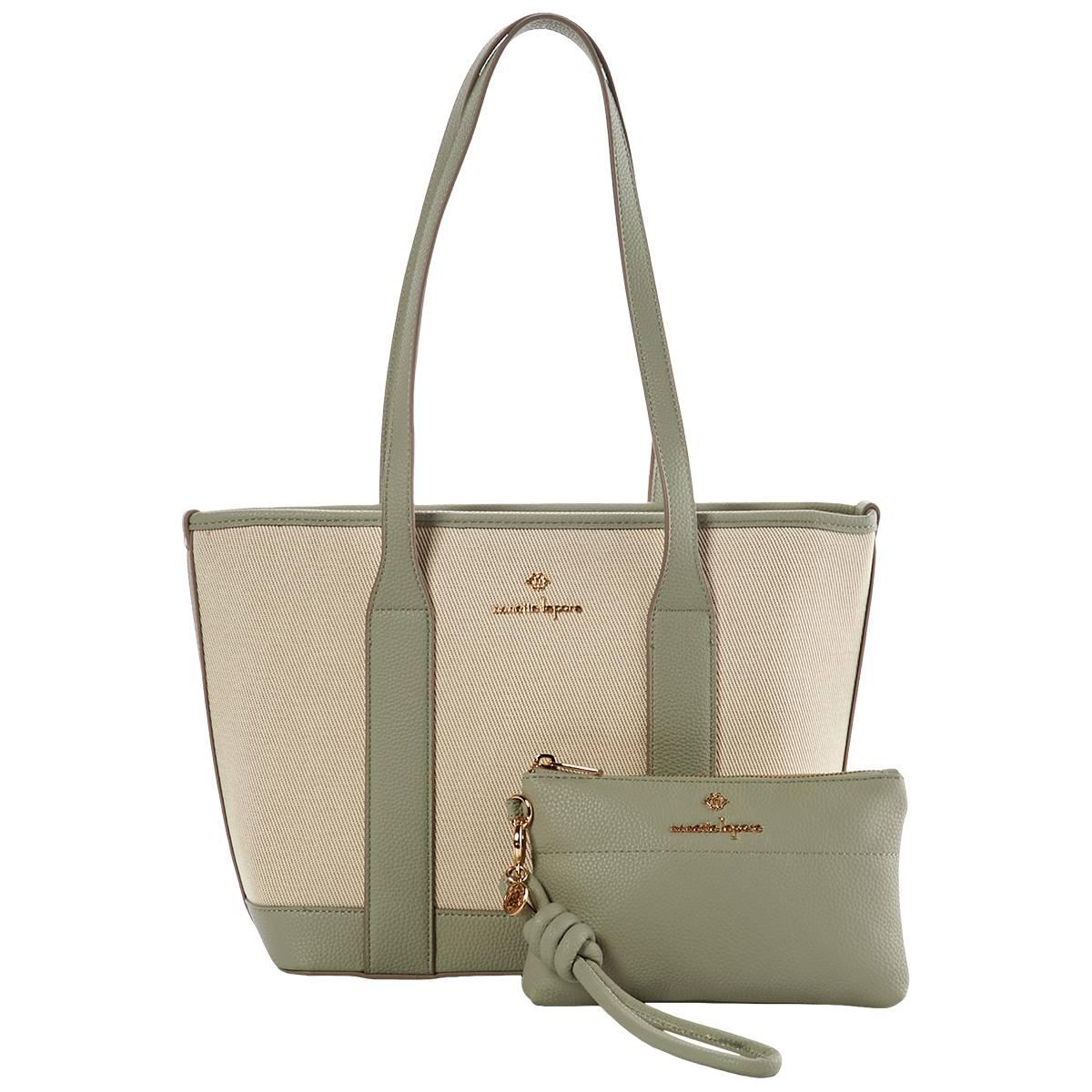Click here for Nanette Lepore Sylas Canvas Tote with Pouch prices