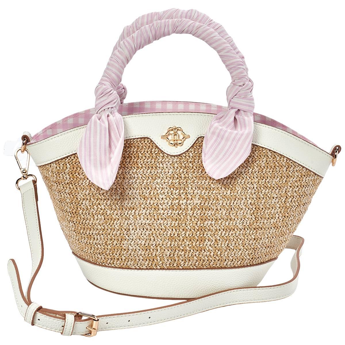 Click here for Nanette Lepore Dorothea Straw Dome Satchel prices
