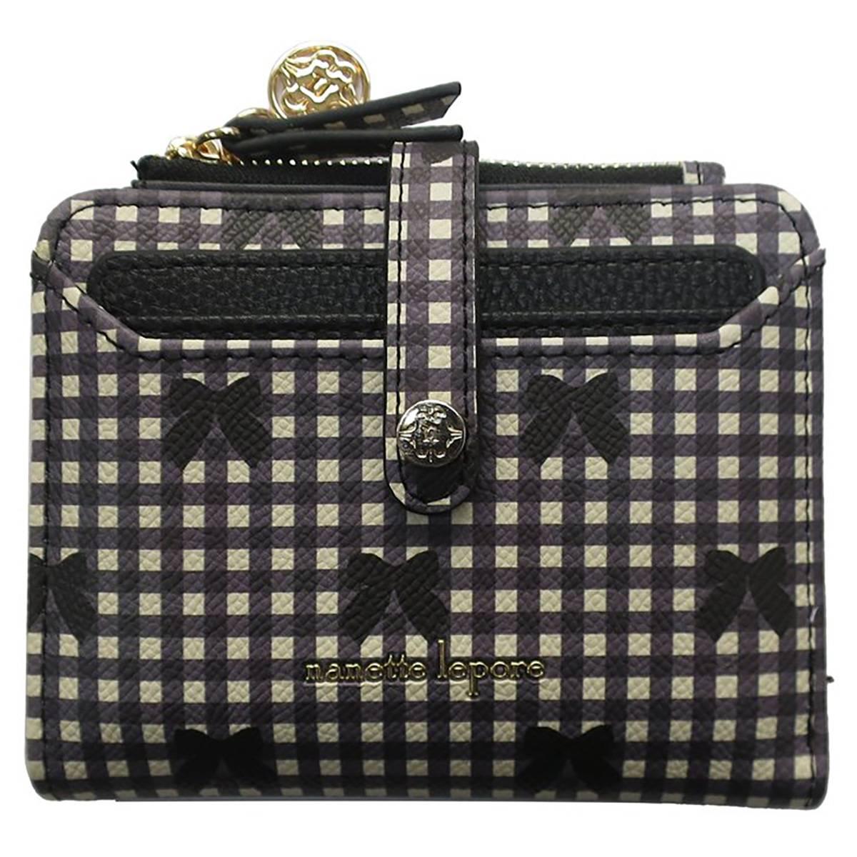 Click here for Womens Nanette Lepore Leza Gingham Bifold Wallet prices