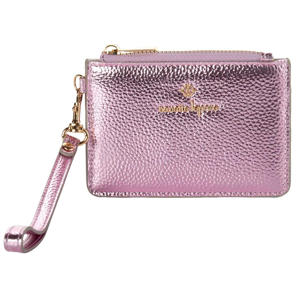 Click here for Womens Nanette Lepore Becki Metallic Card Case Wri... prices