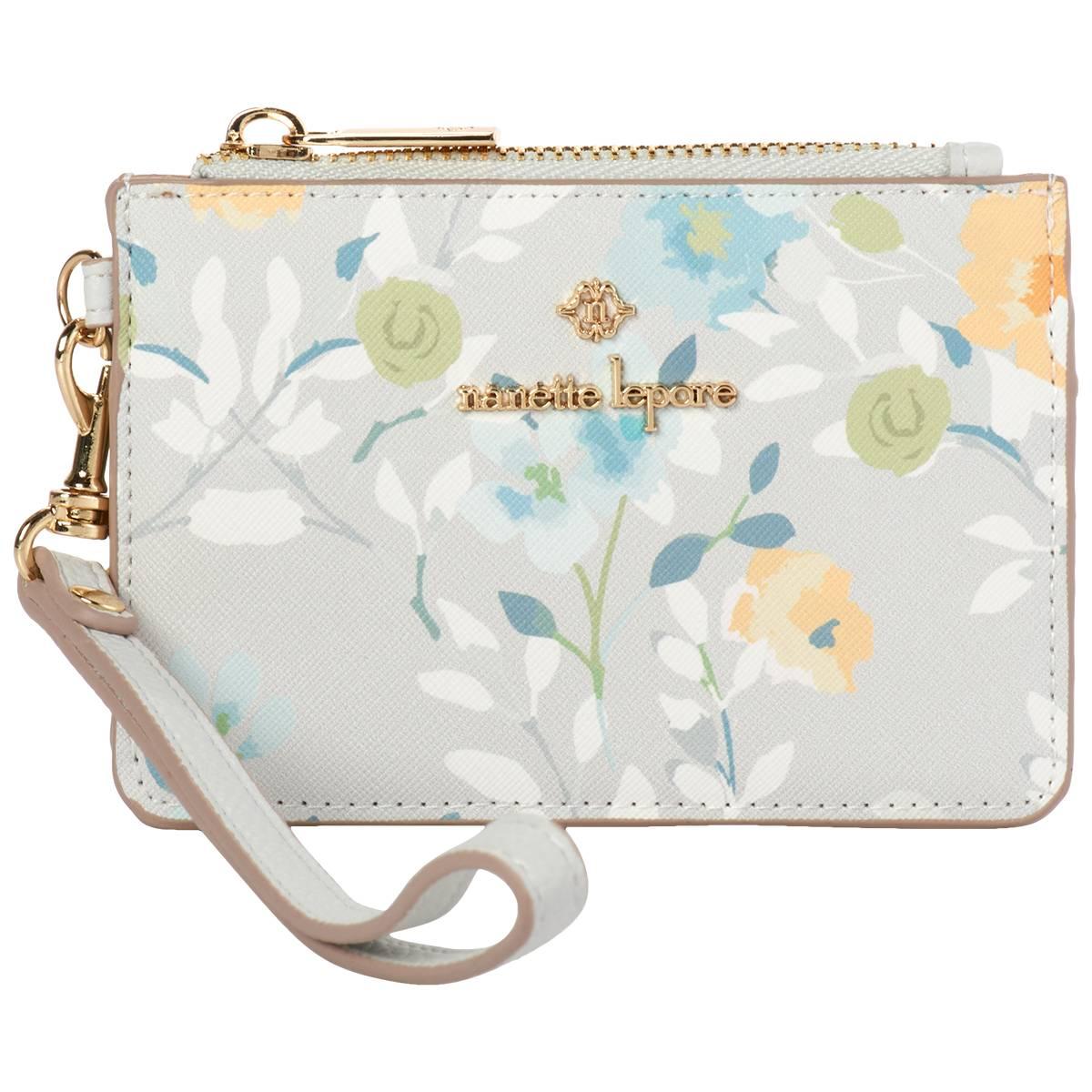 Click here for Womens Nanette Lepore Becki Zip Card Wristlet - Bl... prices