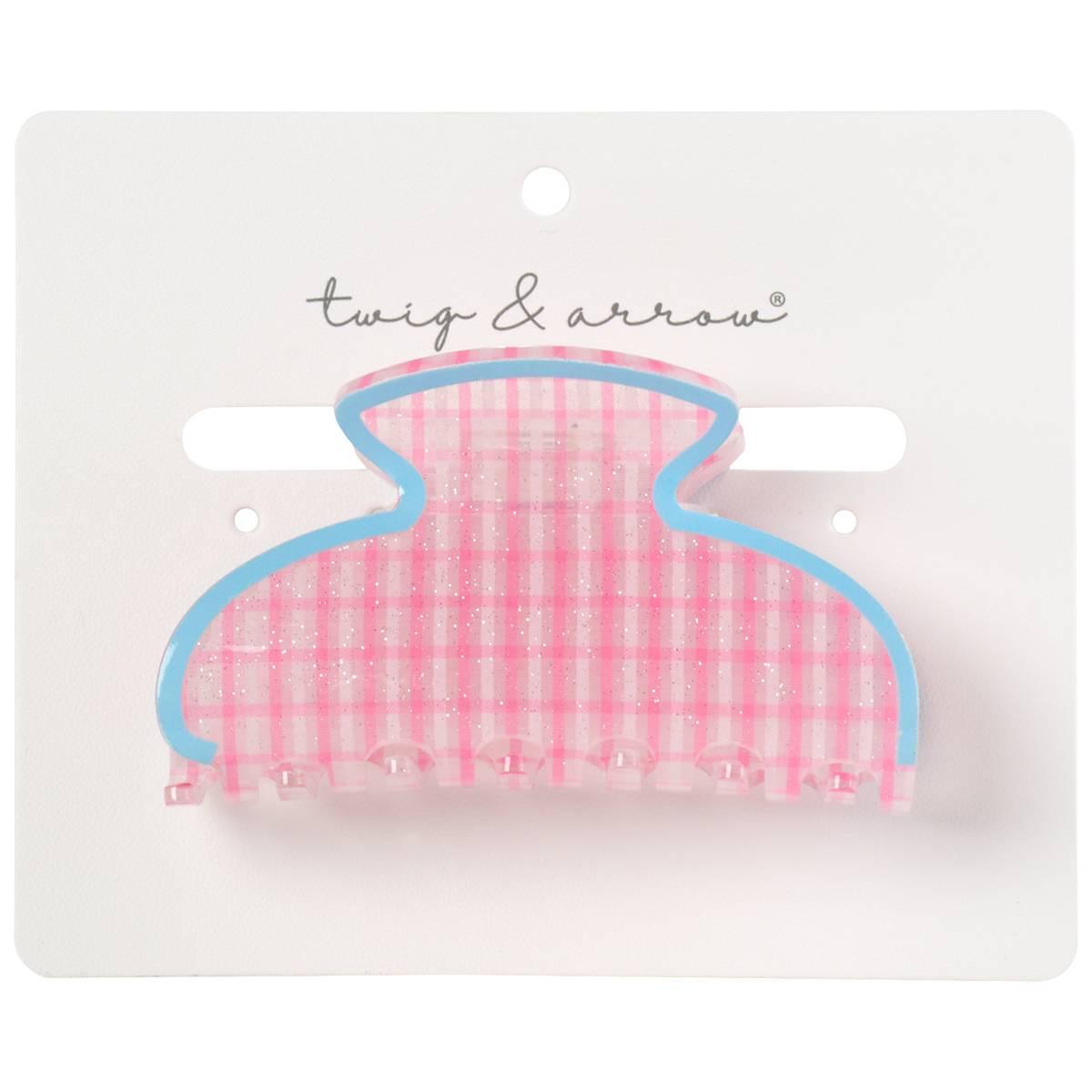 Click here for Womens Twig & Arrow Plaid Claw Clip prices