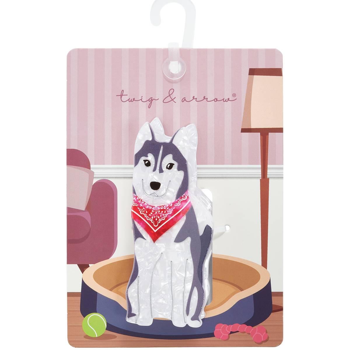 Click here for Womens Twig & Arrow Husky Bandana Claw Clip prices