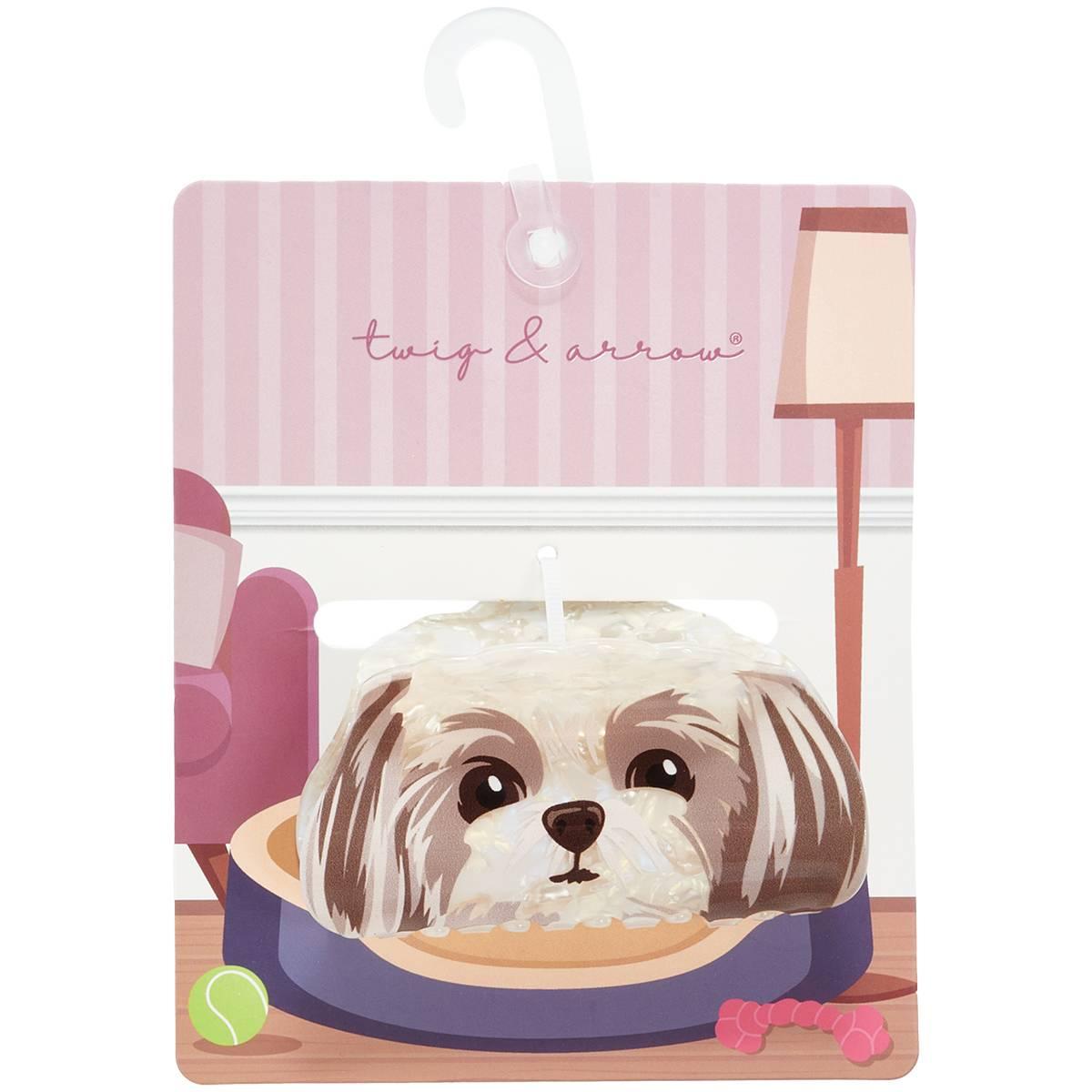 Click here for Womens Twig & Arrow Shih Tzu Head Claw Clip prices