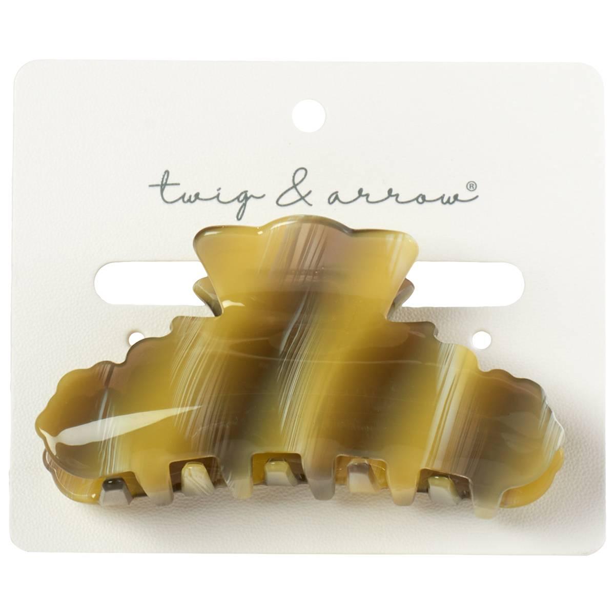 Click here for Womens Twig & Arrow Marled Butterfly Claw Clip prices