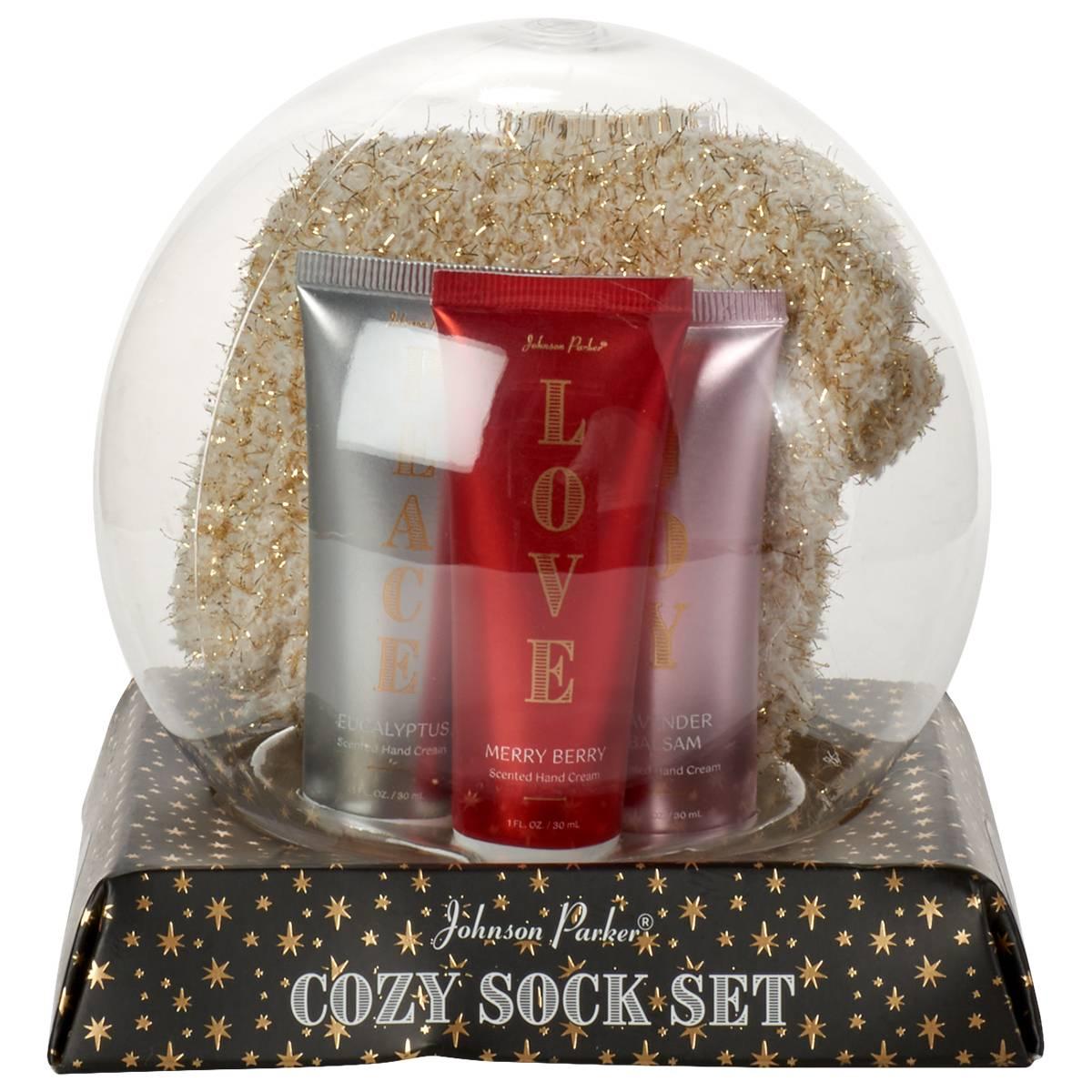 Click here for Johnson Parker(R) Black Snow Globe Cozy Sock and H... prices