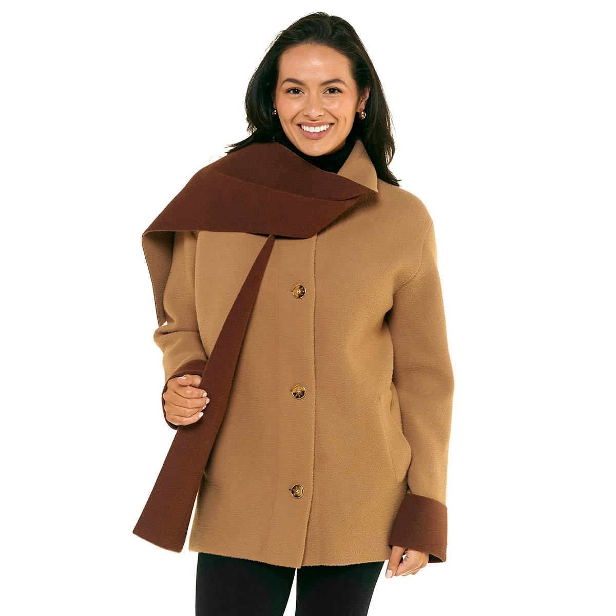 Click here for Womens d.e.t.a.i.l.s Coatigan with Scarf prices