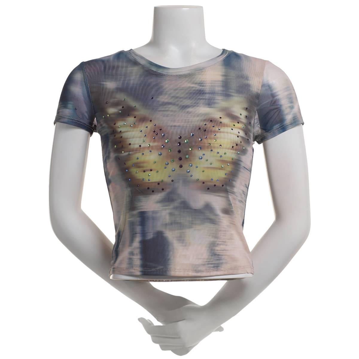 Click here for Juniors Madden Girl Short Sleeve Stud Butterfly Me... prices