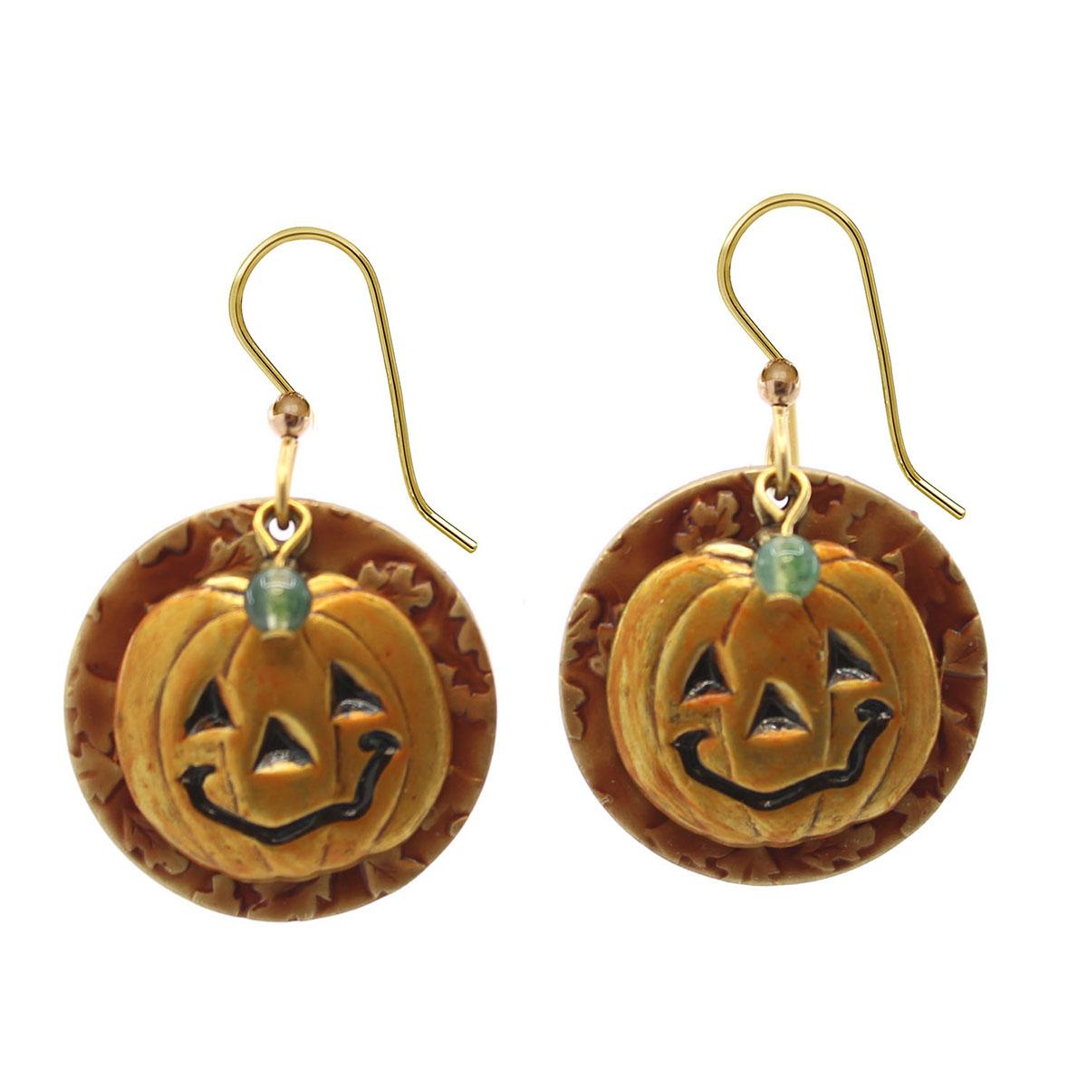 Click here for Silver Forest Leaf Textured Round Jack O Lantern D... prices