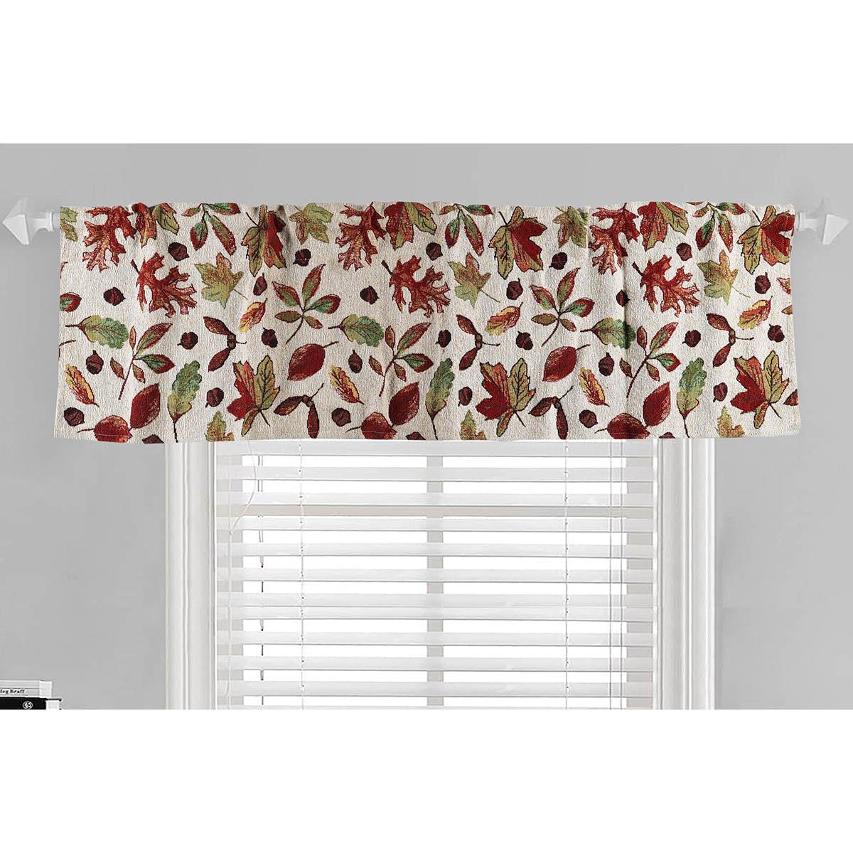 Click here for Allover Leaf Tapestry Valance - 54x15 prices