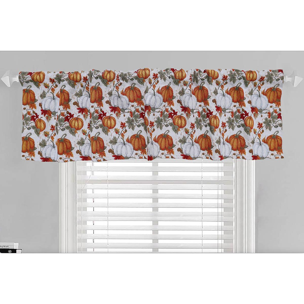 Click here for Allover Pumpkin Tapestry Valance - 54x15 prices