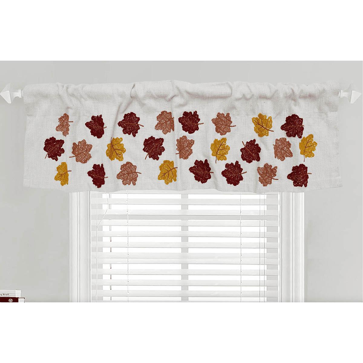 Click here for Allover Leaf Sherpa Tapestry Valance - 54x15 prices