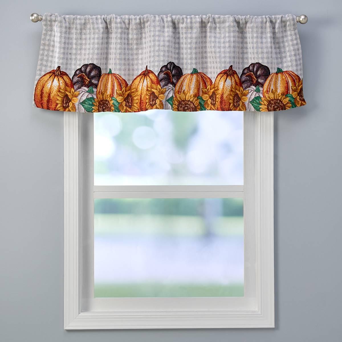 Click here for Pumpkin Sunflower Kitchen Valance prices